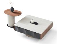 China Modern Style Rock Slab Living Room Coffee Table Side Table Combination Minimalist Furniture for sale