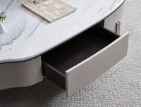 China Modern Irregular Oval Coffee Table with Marble Top for Living Room Furniture for sale