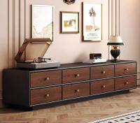 China Middle Ancient Solid Wood Tv Cabinet 2200*400*520mm For Living Room for sale