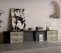 China American TV Cabinet Coffee Table Combination Modern Light Luxury TV Cabinet for sale