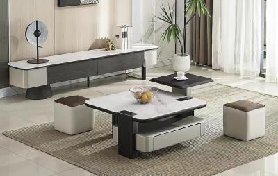 China Modern Minimalist TV Cabinet And Coffee Table Combination for sale