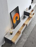 China Italian Style Light Luxury Modern Minimalist TV Cabinet for sale