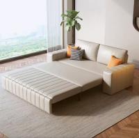 China Modern Minimalist Leather Sofa Bed For Apartment And Hotel for sale