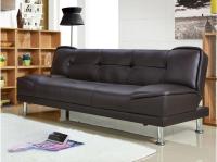 China Multi Functional Folding Leather Art Sofa Bed , Apartment Furniture for sale
