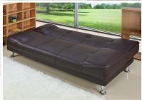 China Multi Functional Folding Leather Art Sofa Bed , Apartment Furniture for sale
