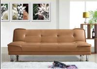 China Multi Functional Folding Leather Art Sofa Bed , Apartment Furniture for sale