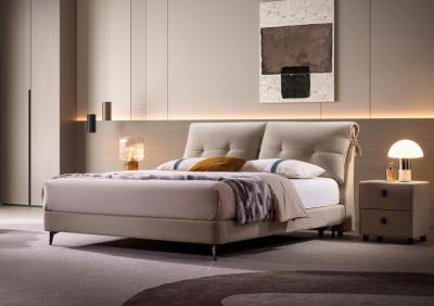 China Modern minimalist soft pack bed , suitable for apartments , villas , hotels for sale