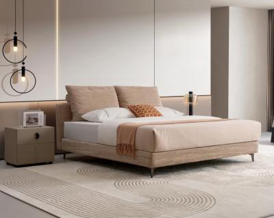 China Italian minimalist suspended fabric bed , apartment furniture for sale