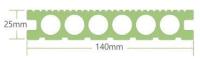 China First generation circular hole vertical pattern outdoor wood plastic flooring for sale