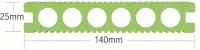 China First Generation Circular Hole Vertical Pattern Outdoor WPC Flooring for sale
