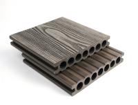 China First Generation Round Hole Wood Grain Outdoor WPC Flooring for sale