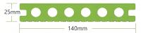 China First Generation Round Hole Wood Grain Outdoor WPC Flooring for sale