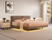 China Modern minimalist and comfortable fabric bed ，hotel furniture for sale