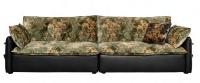 China Modern retro fabric leather splicing sofa , hotel furniture for sale