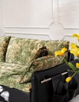 China Modern retro fabric leather splicing sofa , hotel furniture for sale