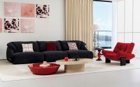 China Modern luxury fabric sofa paired with leisure chair combination for sale