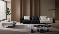 China Modern minimalist black and white color blocked sofa combination for sale