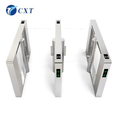 China Anti Pinch Customs Acrylic Swing Barrier Gate Slim Speed Gate Turnstile 119 for sale