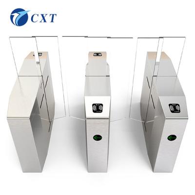China Community Glass Swing Turnstile High Speed Customizable Strong Self Protection Ability 510B for sale