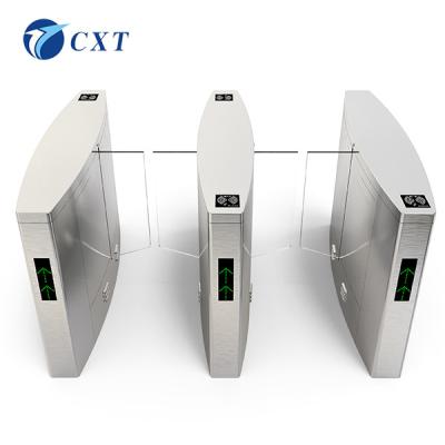 China RFID Glass Swing Turnstile 201 Stainless Steel With Single Channel 510H- for sale