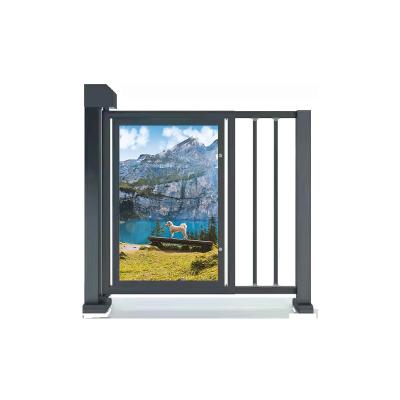 China 1520mm Height Steel Automatic Gate With Pedestrian Access Pedestrian Security Gate for sale