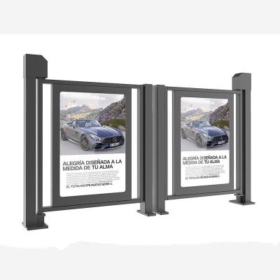 China RFID Pedestrian Gate Access Control Advertising Door In Community for sale
