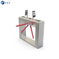 China Bridge Type Tripod Turnstile Gate Fully Automatic with RS485 Interface and 40 Persons/Min Capacity in 1200x280x980mm Size for sale