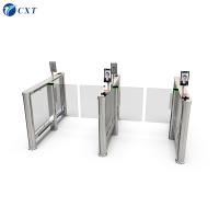 China Office Building Waterproof Waist Height Turnstile Glass Swing Turnstile114a for sale