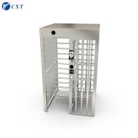China Anti Collision Full Height Turnstile with RFID Access Control 30-40 People/Min Stainless Steel 304 Customizable Head Thickness for sale