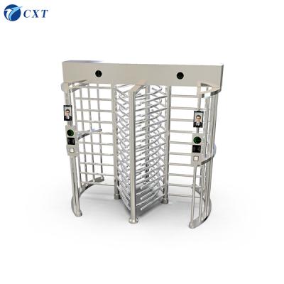 China 304 Stainless Steel Full Height Turnstile with Anti-Trailing and Bi-directional Pass for Secure Access Control for sale