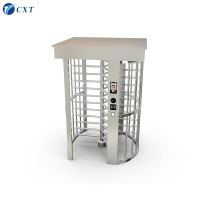 China 25-30 Person/Min 120-Degree Rotation Stainless Steel Full Height Turnstile with Anti Collision for sale