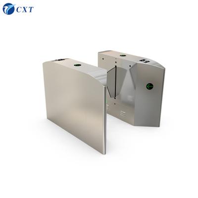 China DC 24V Flap Barrier Gate with Silver Color and Optional Back Up Battery for Secure Access Control for sale