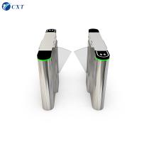 China 2.2mm Thick Steel Flap Barrier Gate with 1400*320*1000mm Sliding Turnstile Size and 400mm Arm Width for sale