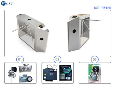 China 304 Stainless Steel Tripod Turnstile Gate 1200x280x980mm for sale