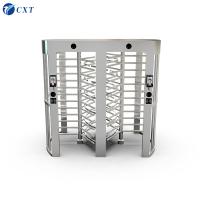 China Stainless Steel Full Height Turnstile with 90 Degree Partition Angle and IP65 Rating for Secure Access Control for sale