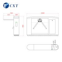 China 2.0mm Thickness Tripod Turnstile Gate with 5,000,000 Cycles MCBF and 24V Drive Voltage for Robust Access Control for sale
