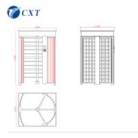 China Full Height Turnstile with 3 Million Life Cycle Customized Housing Size and Brushless DC Motor for Secure Pedestrian Management for sale