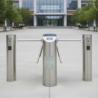 China 304 Stainless Steel School Tripod Turnstiles Bi directional Pass Security Entrance Gate for School Campus Access Control for sale