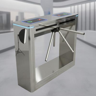 China 304 Stainless Steel Cabinet Material Tripod Turnstile Gate Bi-directional Pass Framework Material 304 Stainless Steel Access Control Gate for sale