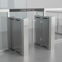 China Anti-pinch Sensor Swing Barrier Gate Hair Drawing Finish and Closing Speed 0.2s Suitable for Security Access Points for sale