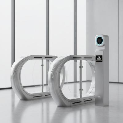China Hair Drawing Finish Facial Recognition Swing Gate Including 12 Months Guarantee Designed for Access and Security Control for sale