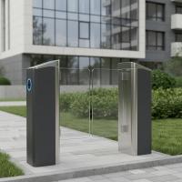 China Outdoor Card Swing Gate 1000mm Height Durable Access Control Solution Ideal for Residential Complex and Commercial Areas for sale