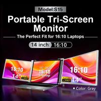 China Wireless External Portable Triple Monitor Laptop Tri Screen Extender SRGB for sale