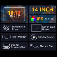 China Wireless External Portable Triple Monitor Laptop Tri Screen Extender SRGB for sale