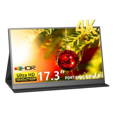 China UHD IPS 4K Usb C Tablet External Display Portable Monitor Screen 17.3 Inch for sale