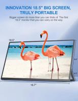 China 16:9 60Hz Double Laptop Portable LCD Screen Monitor Extender 300 Cd/M² Brightness for sale