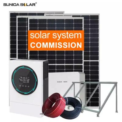 China 10kw Solar Energy PV System Ground Roof Carport Mini Solar System AC 460W 22pcs for sale