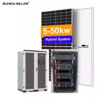 China 12KW Hybrid Solar Power System ODM Photovoltaic PV System for Home Farm Factory for sale