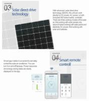 China R32 SASO Solar Air Conditioner OEM Hybrid Ac Dc Solar Panel for sale