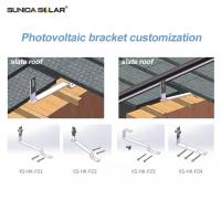 China SUS 304 Solar Panel Bracket Aluminum Alloy Solar Roof Hook for sale